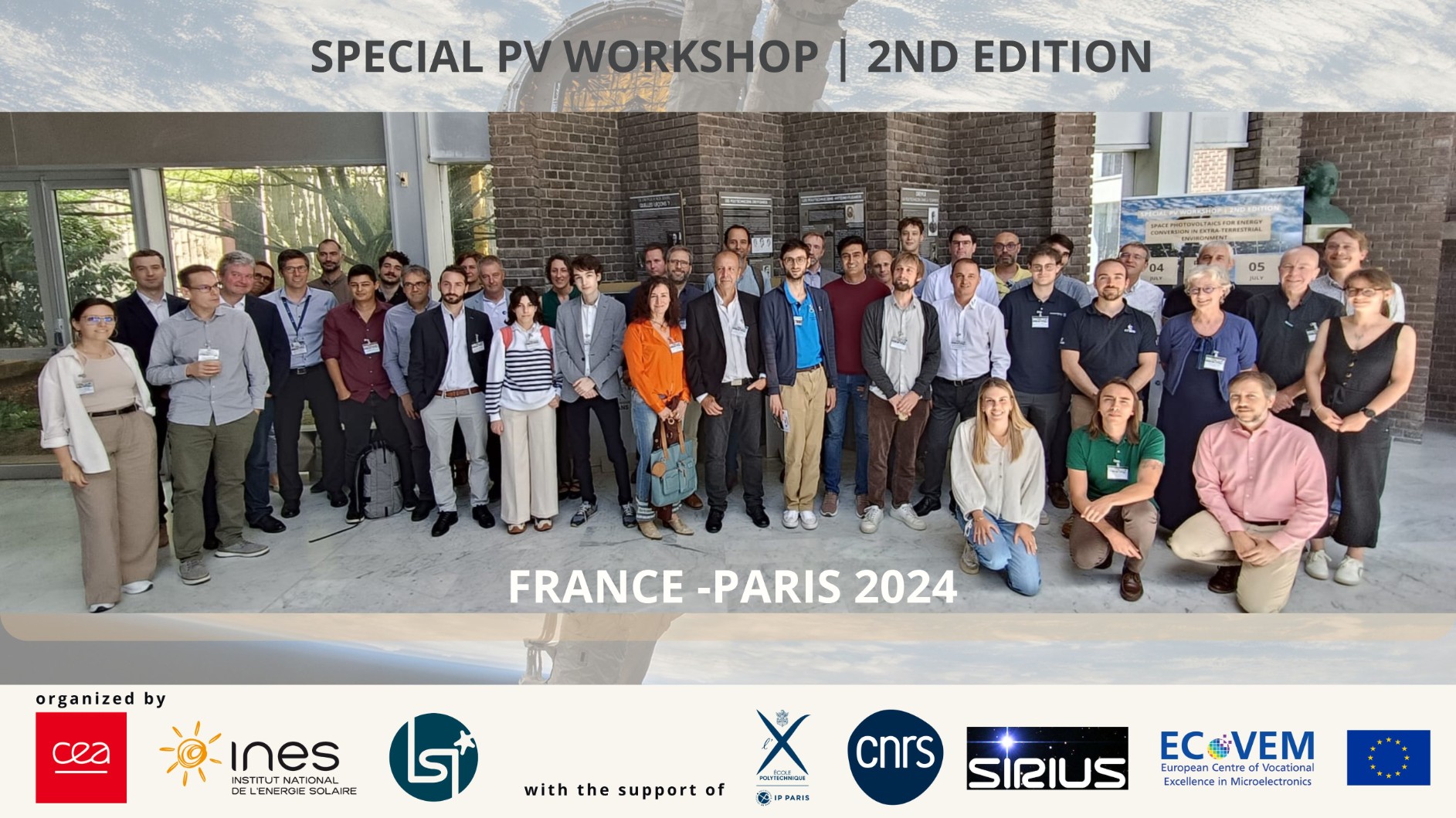 SPECIAL PV WORKSHOP 2024 : les avancées en photovoltaïque Spatial ...